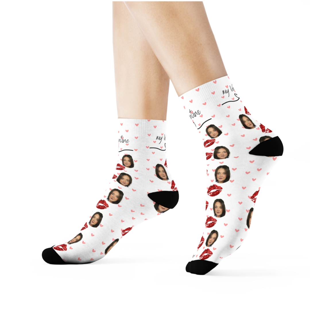 My Kissy Valentine Socks – Happy Prints
