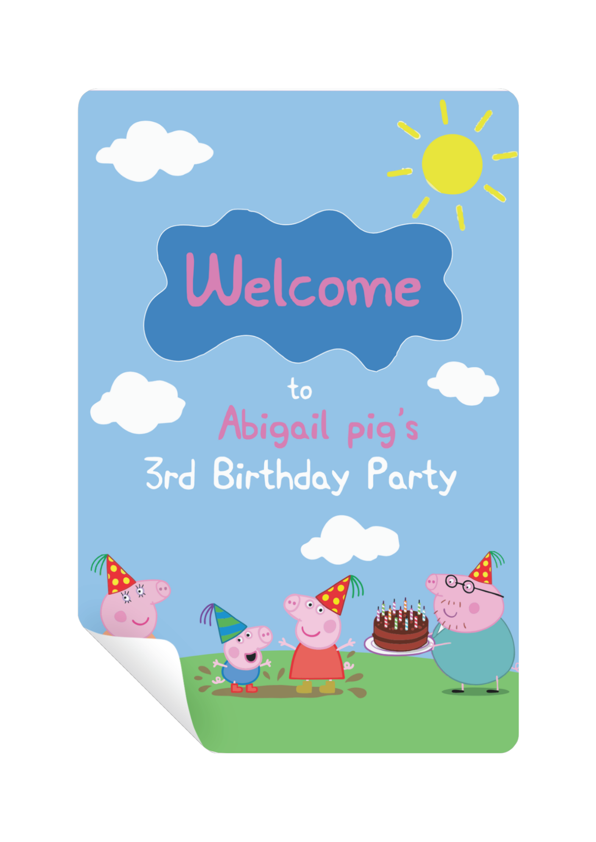Custom Welcome Boards – Happy Prints