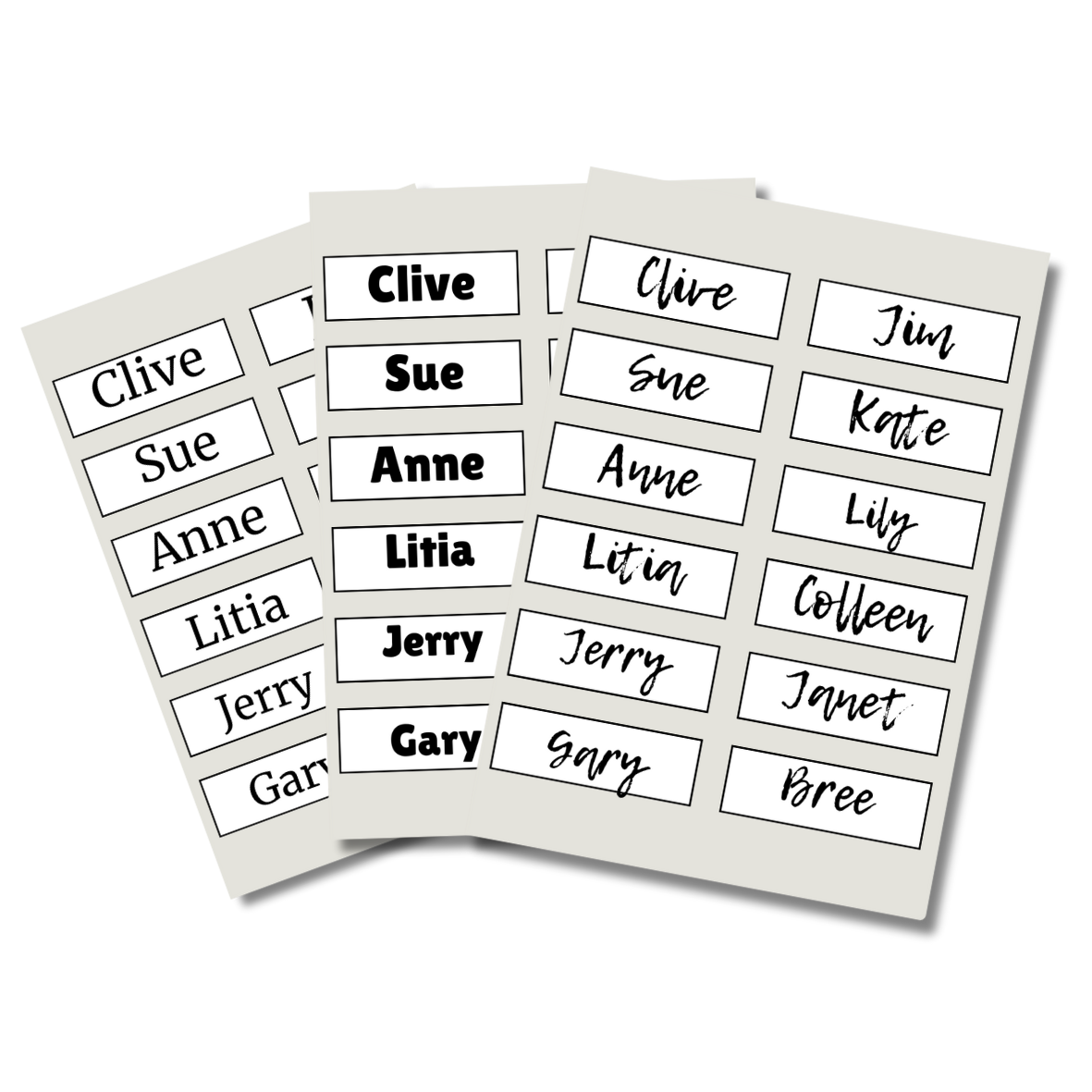 Name Stickers – Happy Prints