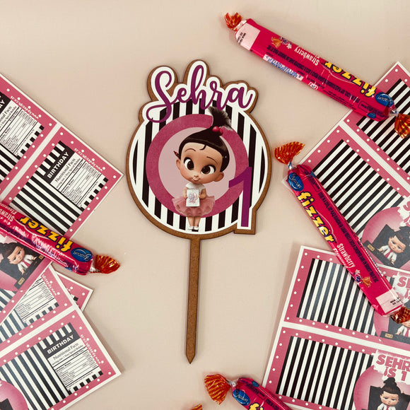 Birthday Cake Topper (Customized) – HP Designs - Happy Prints